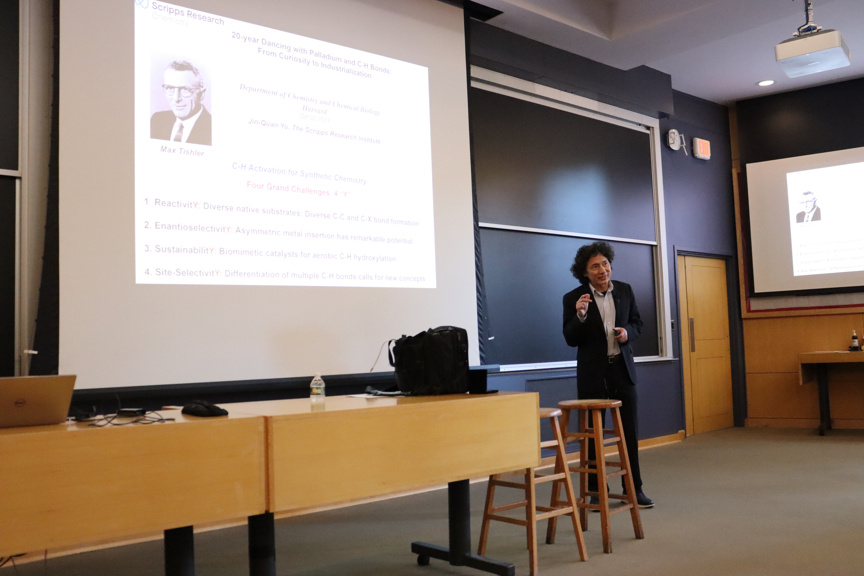 Jin-Quan Yu delivers Max Tishler Prize Lecture | Department of ...